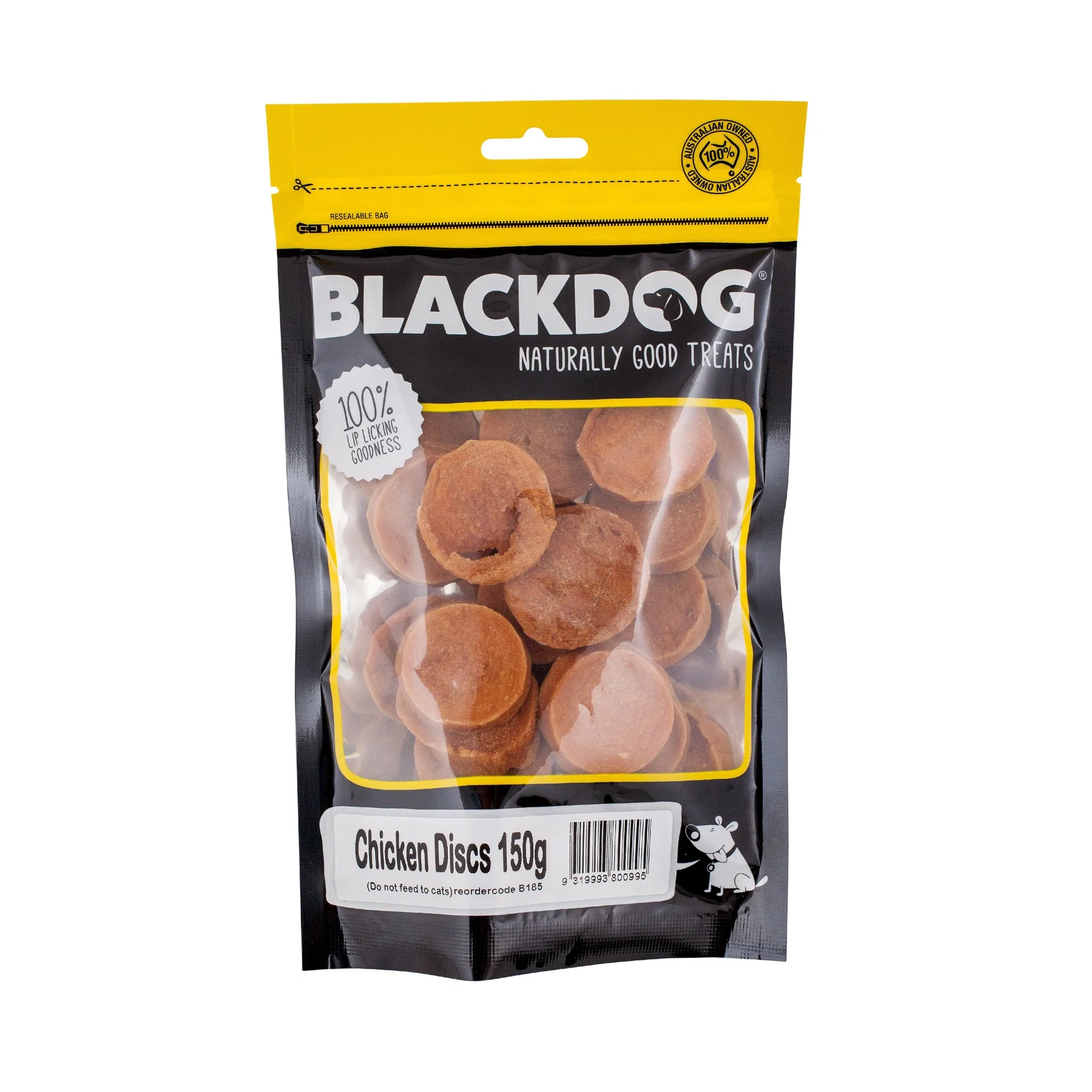 Blackdog Chicken Discs Dog Treats 150g