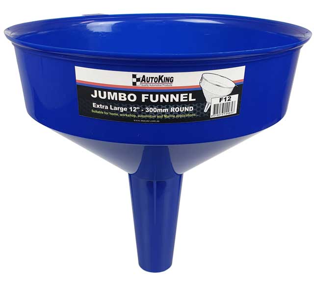 AUTOKING 12" Big Funnel Blue 38mm Opening | Jimi's Hardware Hub