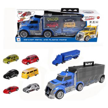 Truck Carry Case 50cm with 6 Diecast Cars | Jimi's Hardware Hub